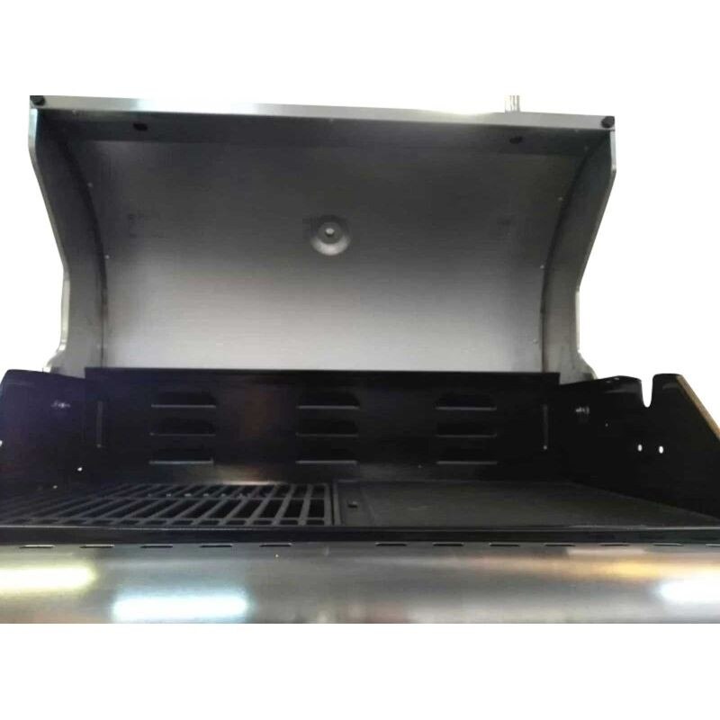Gratar pe gaz cu 5+1 arzatoare, gratar din fonta, sistem PTS, Grill ...