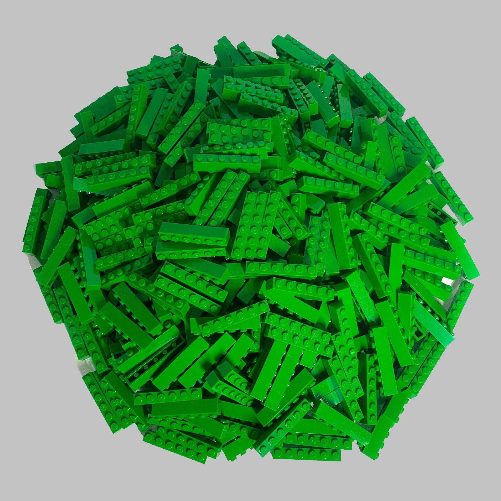 Set 500 caramizi LEGO, 1x6, Verde 3009 - eMAG.ro
