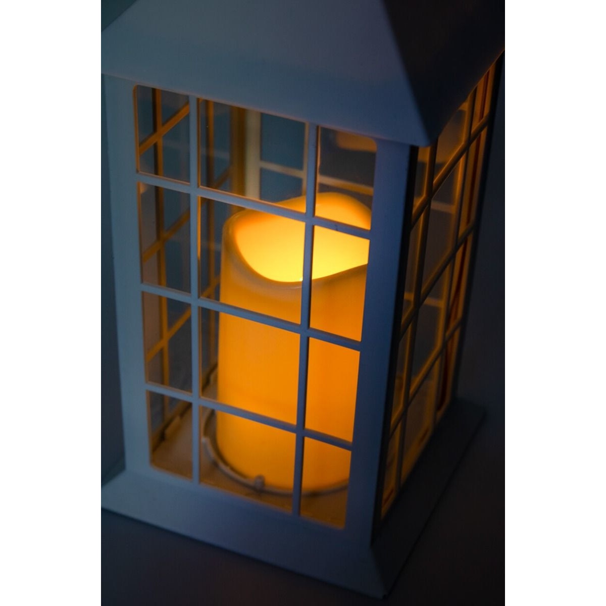 Felinar tip Lampa solara LED, Polux, cu efect real de lumanare, 27 x 14 ...