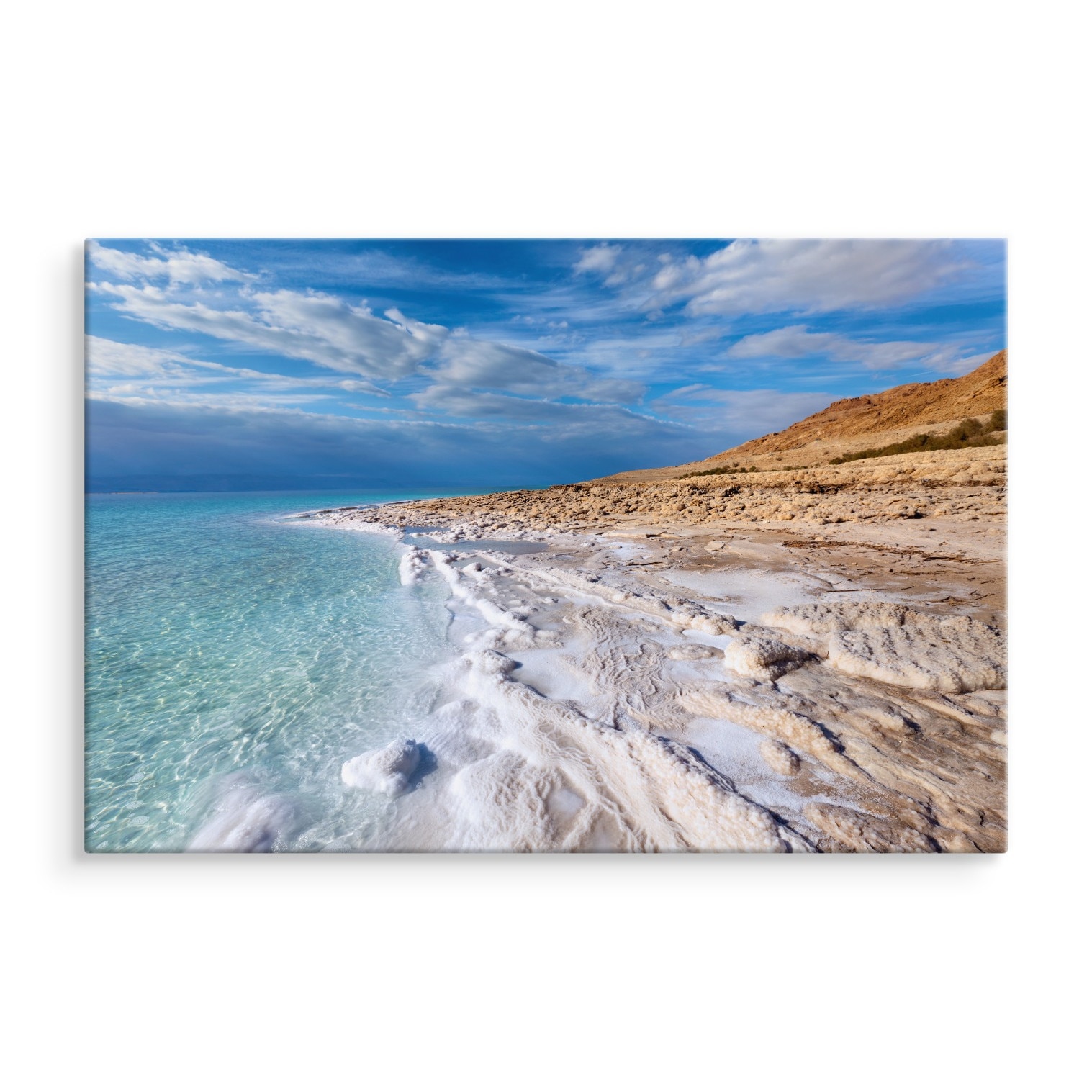 Tablou pentru living mare apa cer nori 100cm x 70cm Orizont, Efect 3D ...