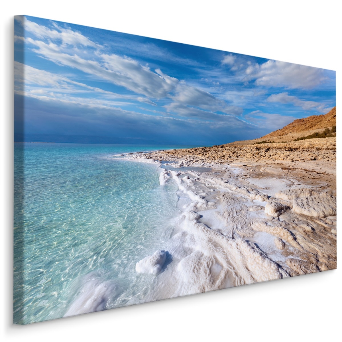 Tablou pentru living mare apa cer nori 100cm x 70cm Orizont, Efect 3D ...