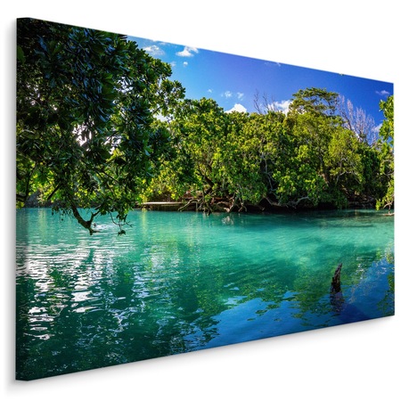Tablou pentru living golf tropical 70cm x 50cm Vedere, Efect 3D ...