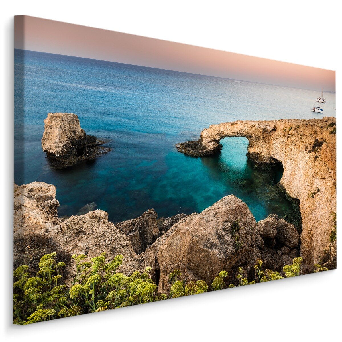 Tablou pentru sufragerie stanci la mare orizont 100cm x 70cm Natura ...
