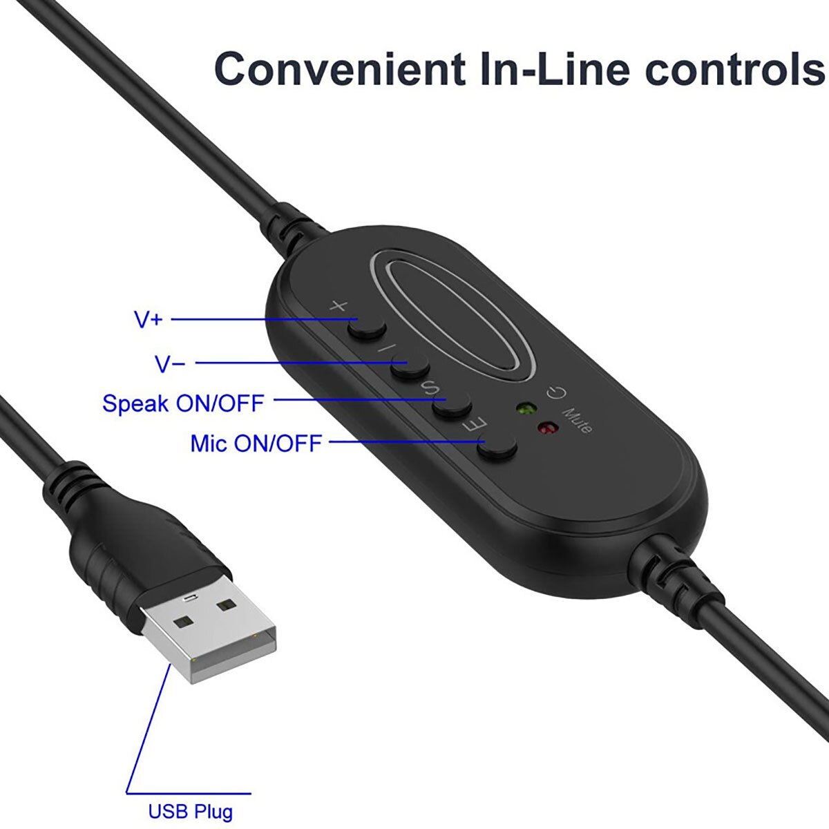 Casti USB BOMSTOM, Piele PU, Negru - eMAG.ro