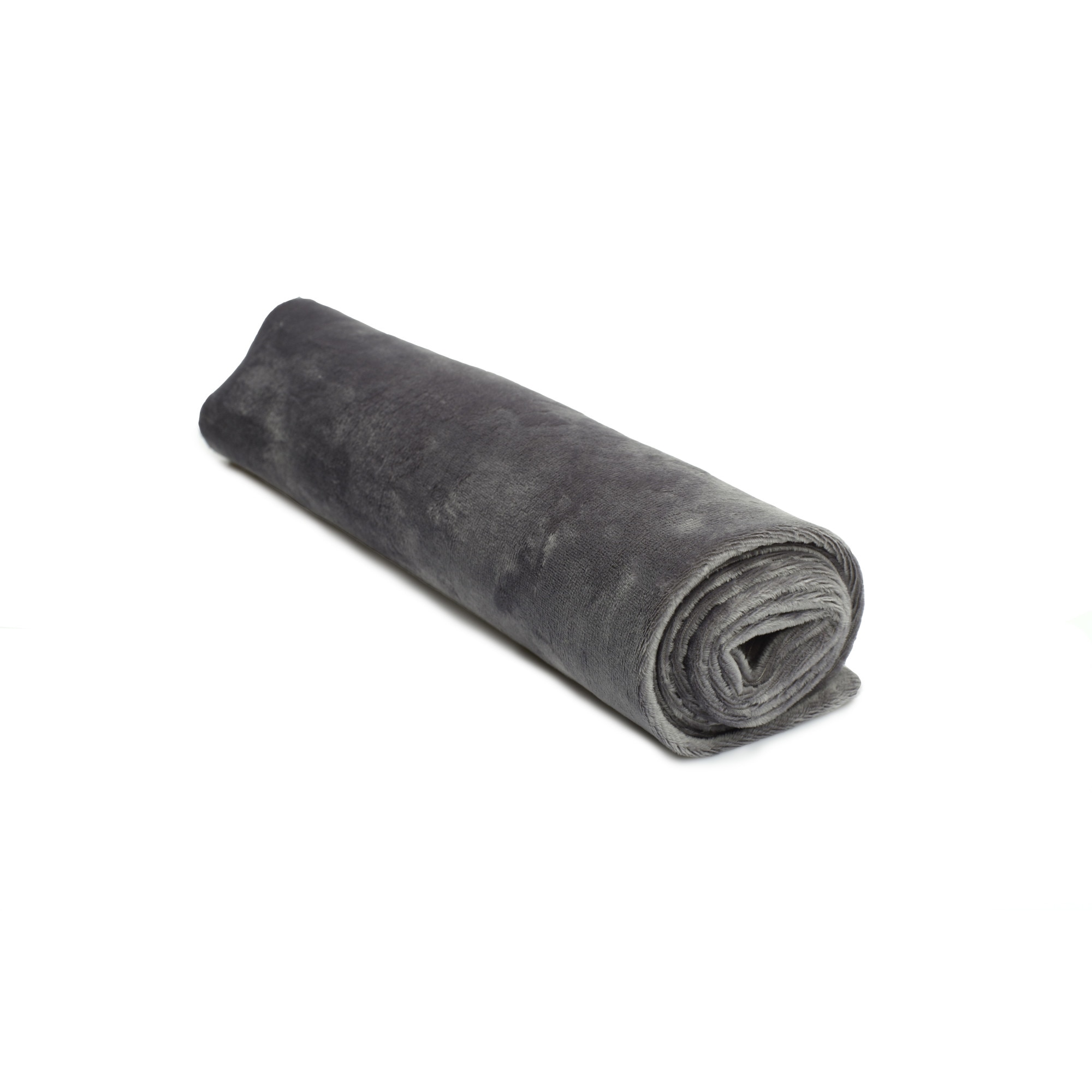 Tricotaje Polare netezi Minky, Culoare Grafit, dimensiune 50 cm x 160 ...