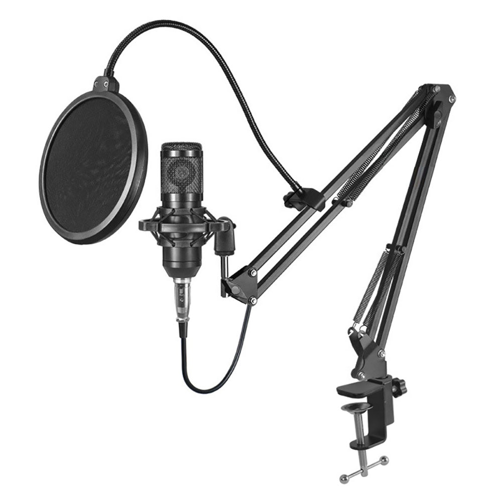 Microfon condensator BOMSTOM, USB, Negru - eMAG.ro