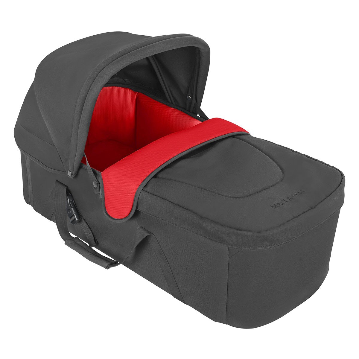 Кош за новородено Maclaren Soft XLR, Сив/Червен - eMAG.bg