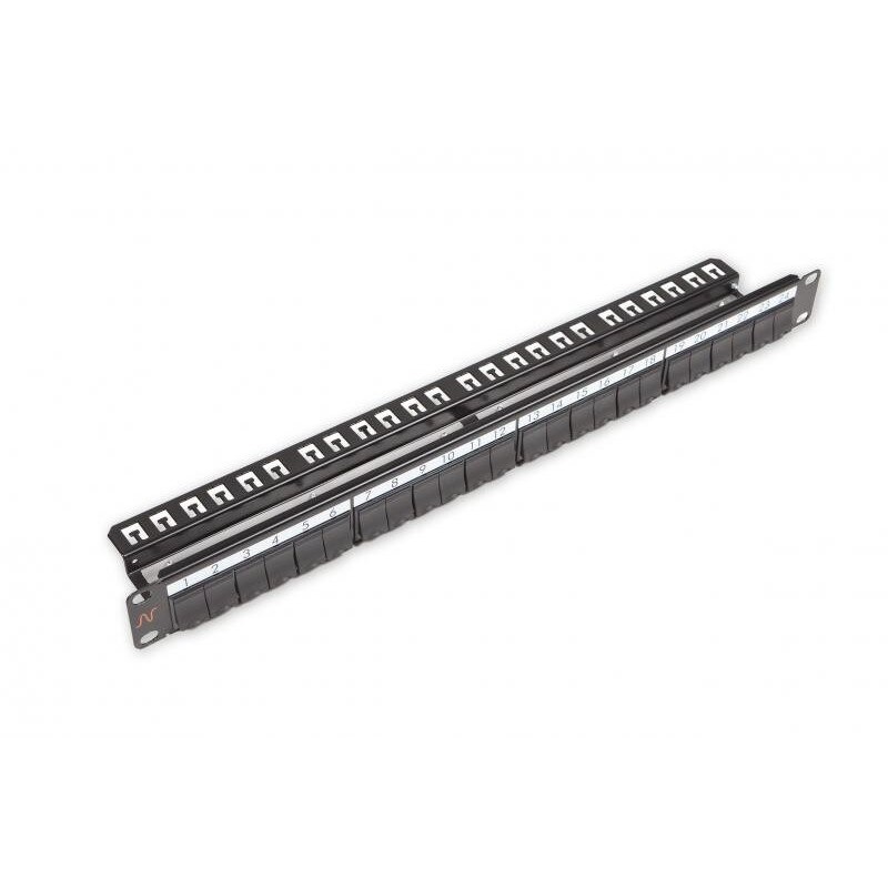 Patch panel Nexans LANmark-5 modular nepopulat 24 porturi 1U cu ...