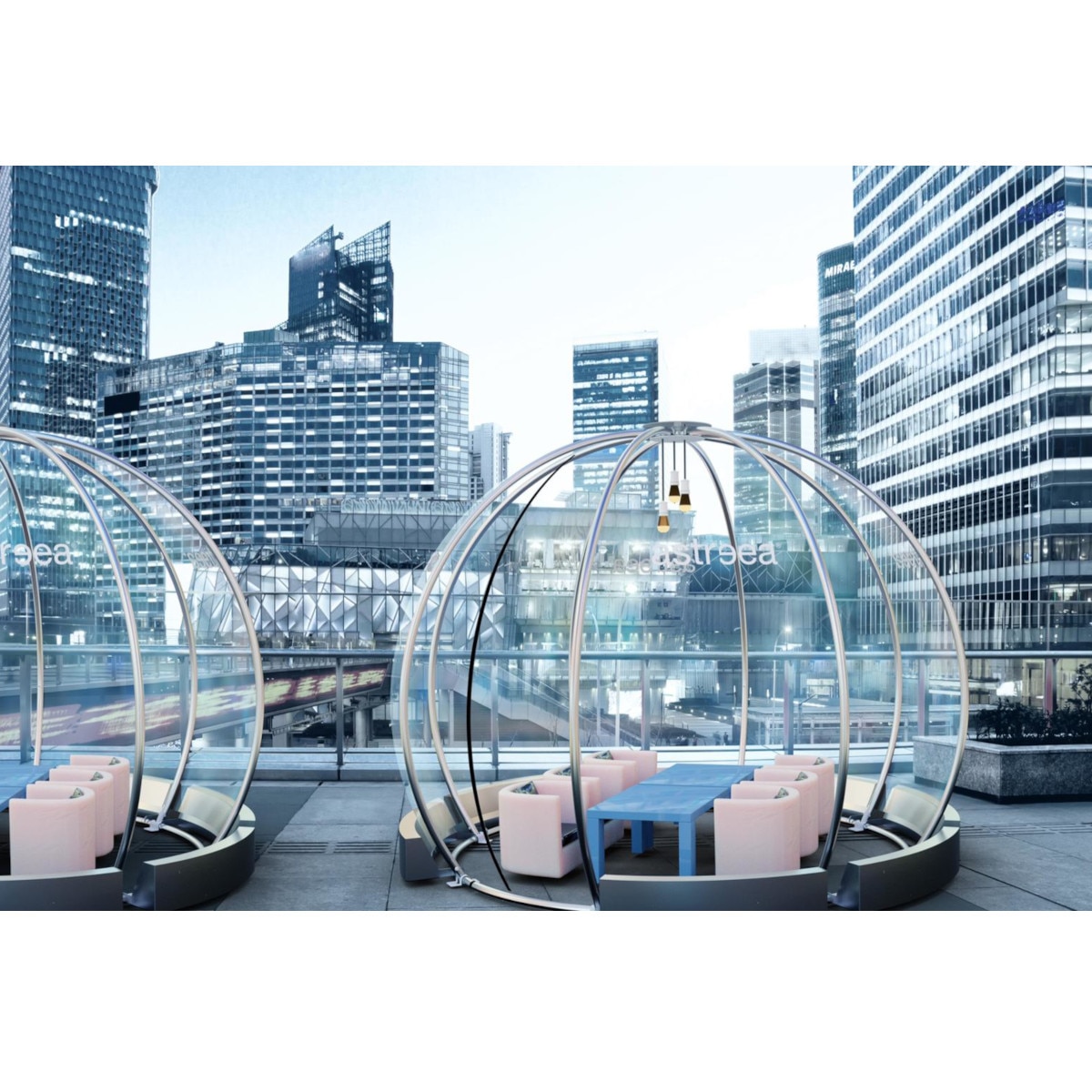 Igloo Astreea Crystal Pvc, pavilion iglu premium, complet aluminiu ...