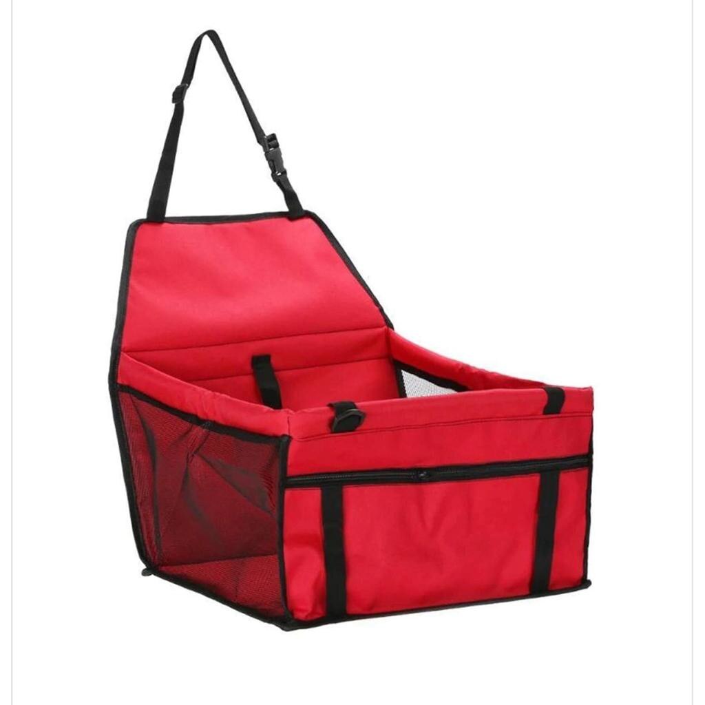Scaun auto pentru siguranta animalelor, rosu - eMAG.ro