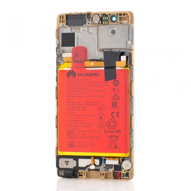 Display cu touchscreen si rama Huawei P9 (2016), EVA-L09, Gold - eMAG.ro