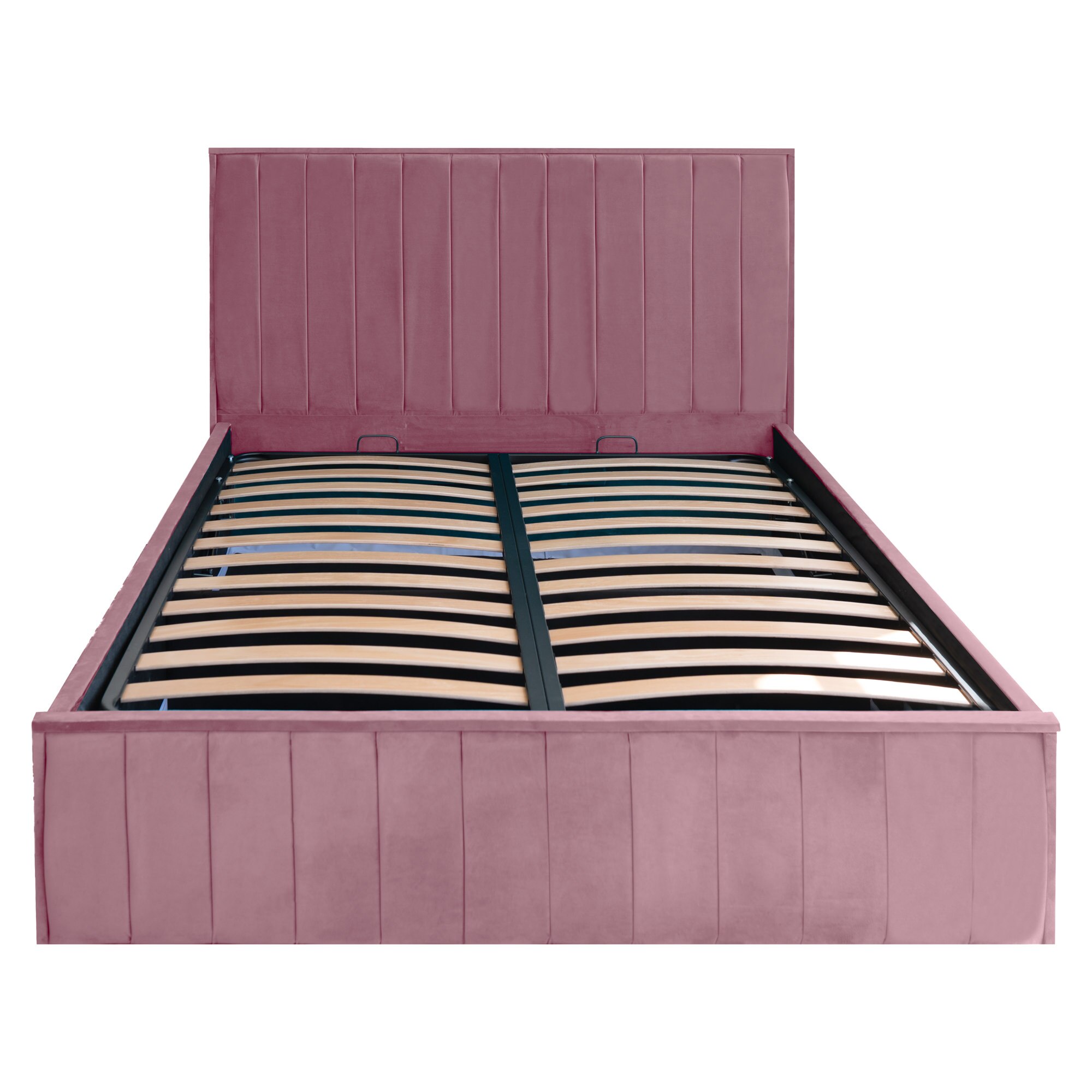 Pat Berlin dublu cu somiera, Roz, 160x200 cm - eMAG.ro