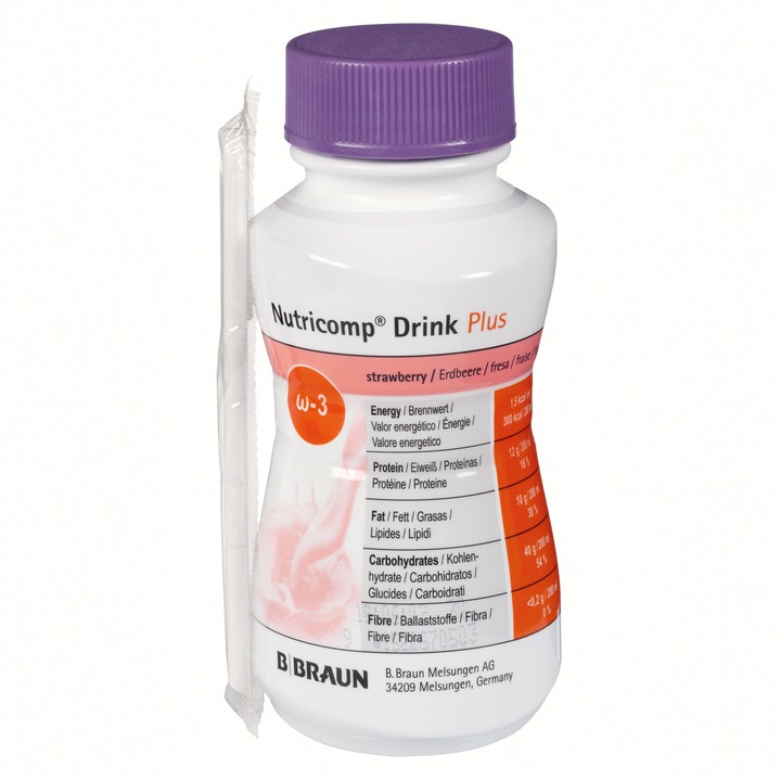 Supliment Alimentar, Nutricomp, Drink Plus, Set 4 Buc, 200ml, Aroma De ...