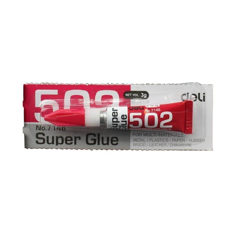 Lipici Instant Super Glue DELI Stick Up, Lemn/Piele/Ceramica, 3 g - eMAG.ro