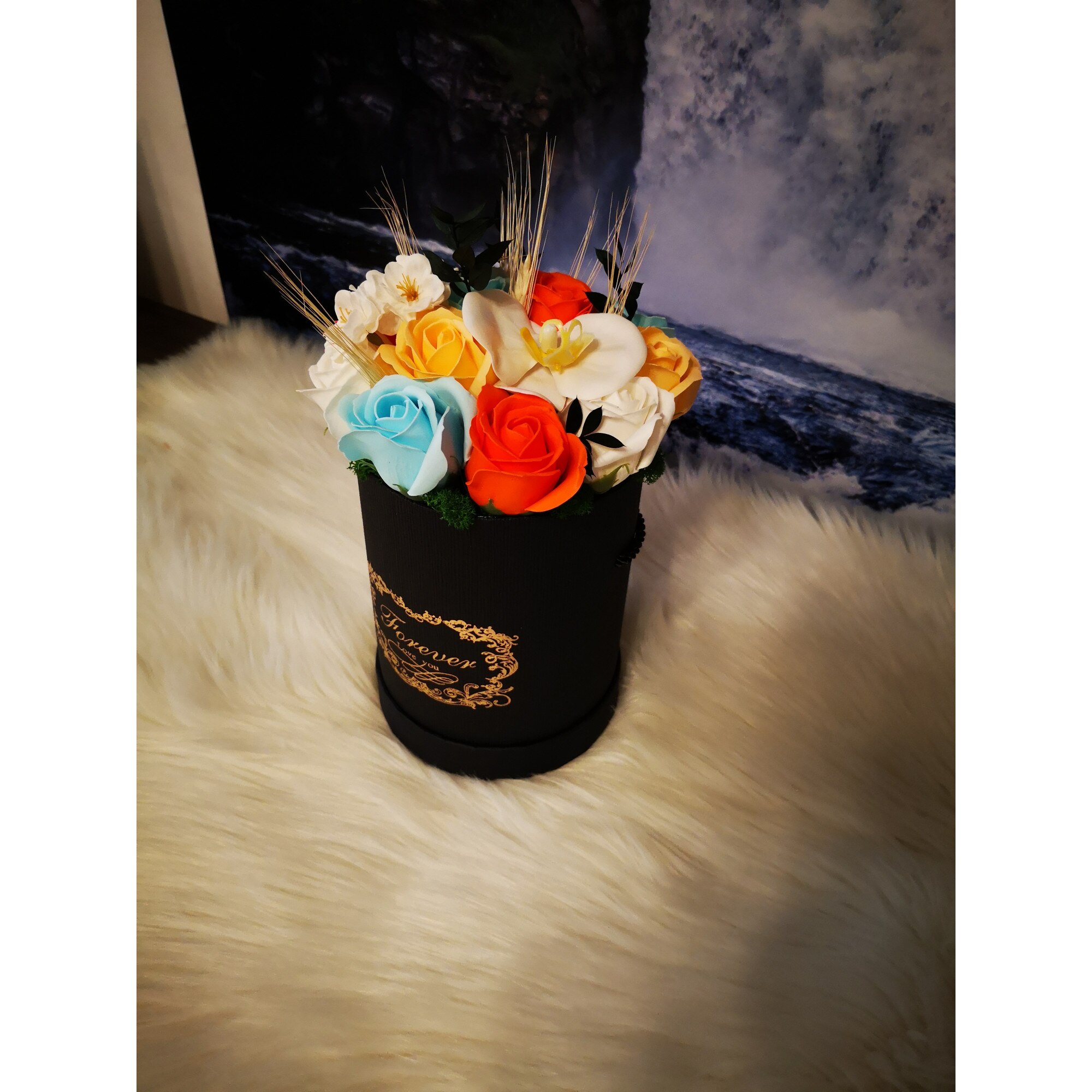 Aranjament Sapun, Moni flowers, 20 x 30 cm - eMAG.ro