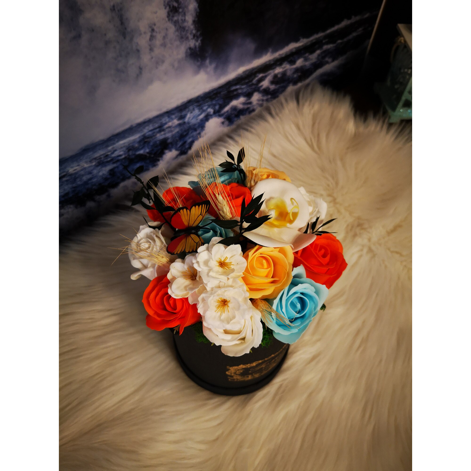 Aranjament Sapun, Moni flowers, 20 x 30 cm - eMAG.ro