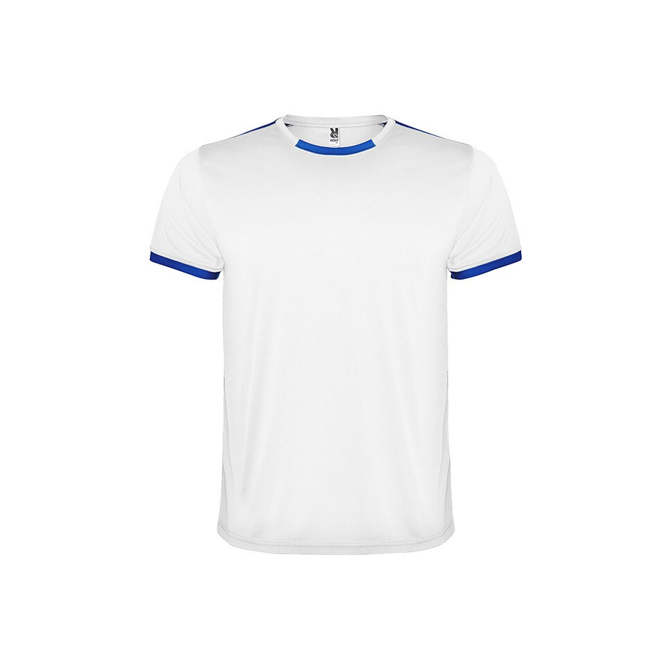 Комплект от 3 спортни екипировки RACING, Roly, унисекс, бяло и синьо, M ...