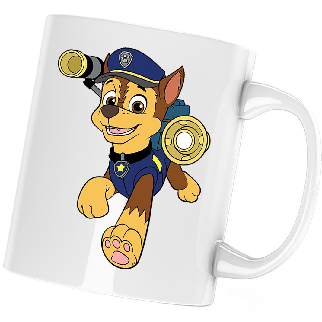 Чаша Paw Patrol Desene Animate Catelus Caine Politist, Бял, 330 мл ...