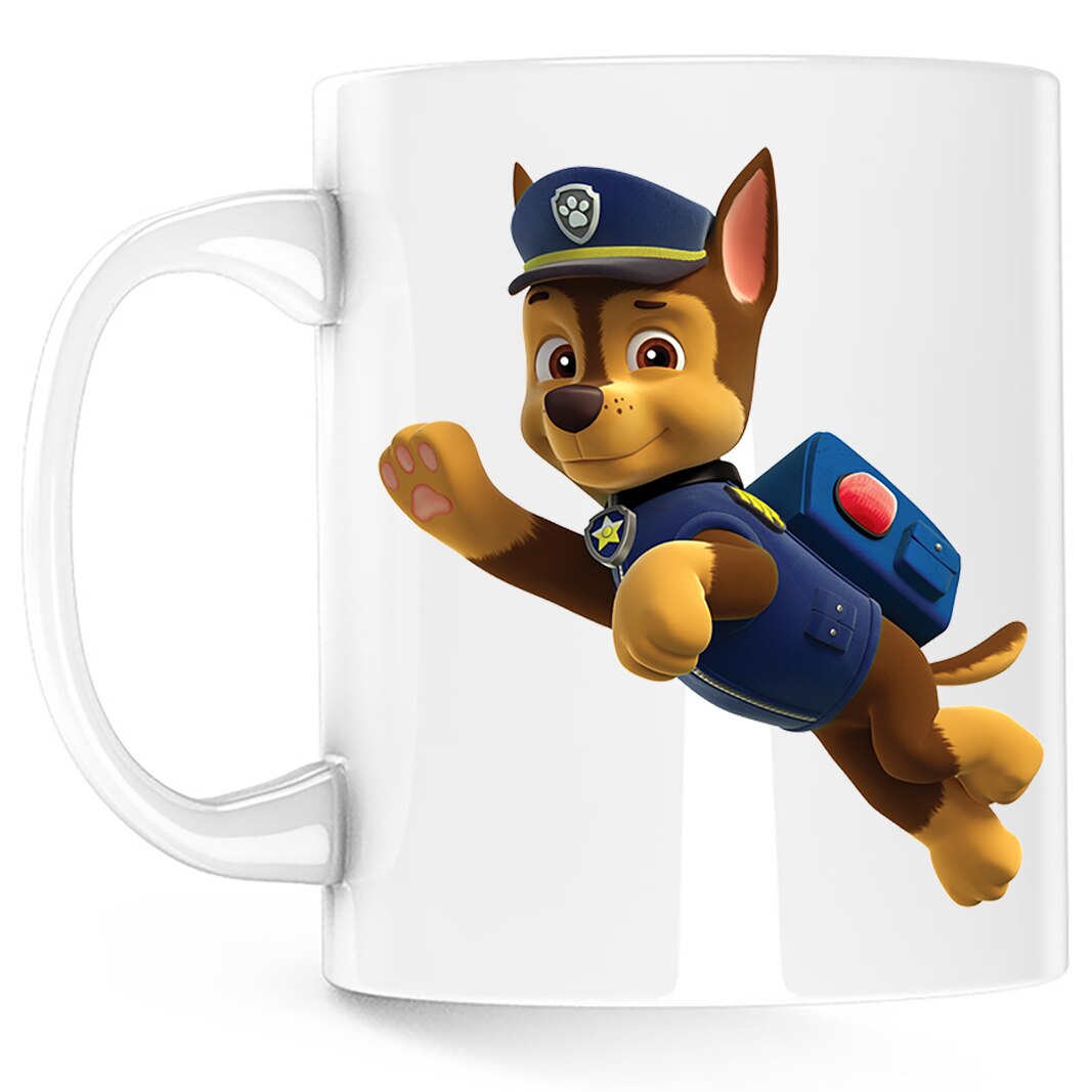 Cana Paw Patrol Chase Dog Politist Dinamo, alba, 330 ml - eMAG.ro