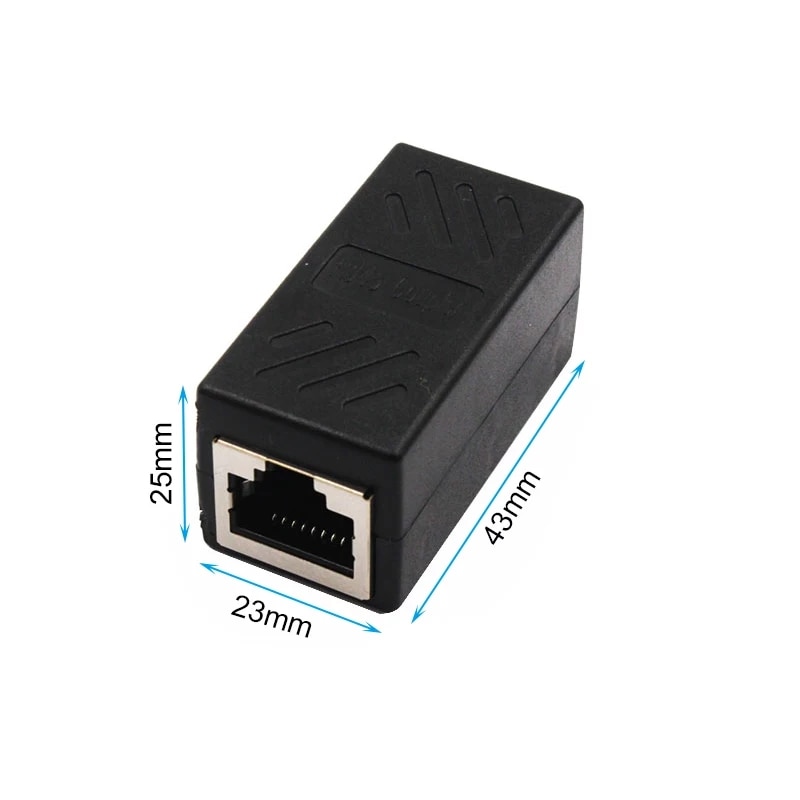 Adaptor prelungire UTP, FTP CAT5A, CAT6A mama-mama ecranat, negru - eMAG.ro