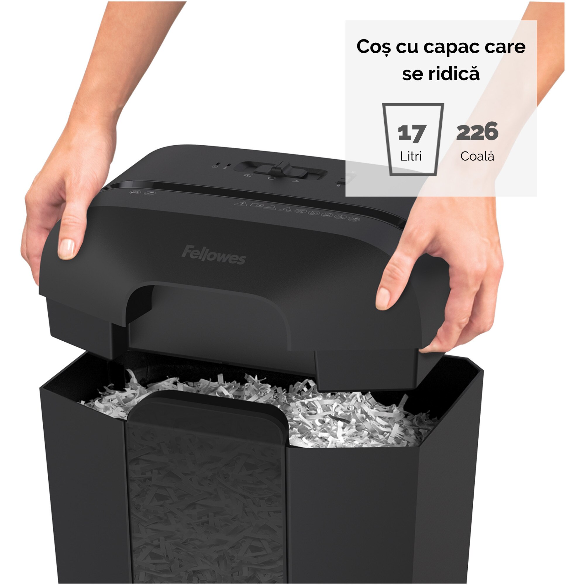 Distrugator documente Powershred® LX45, 8 coli, Cross-Cut, Fellowes ...