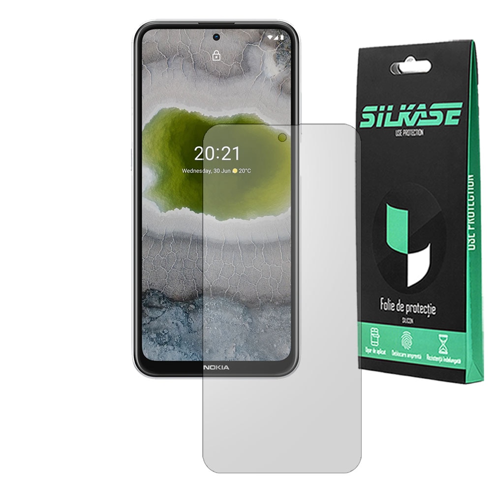 Folie mata SILKASE pentru Nokia X100, protectie ecran, silicon ...