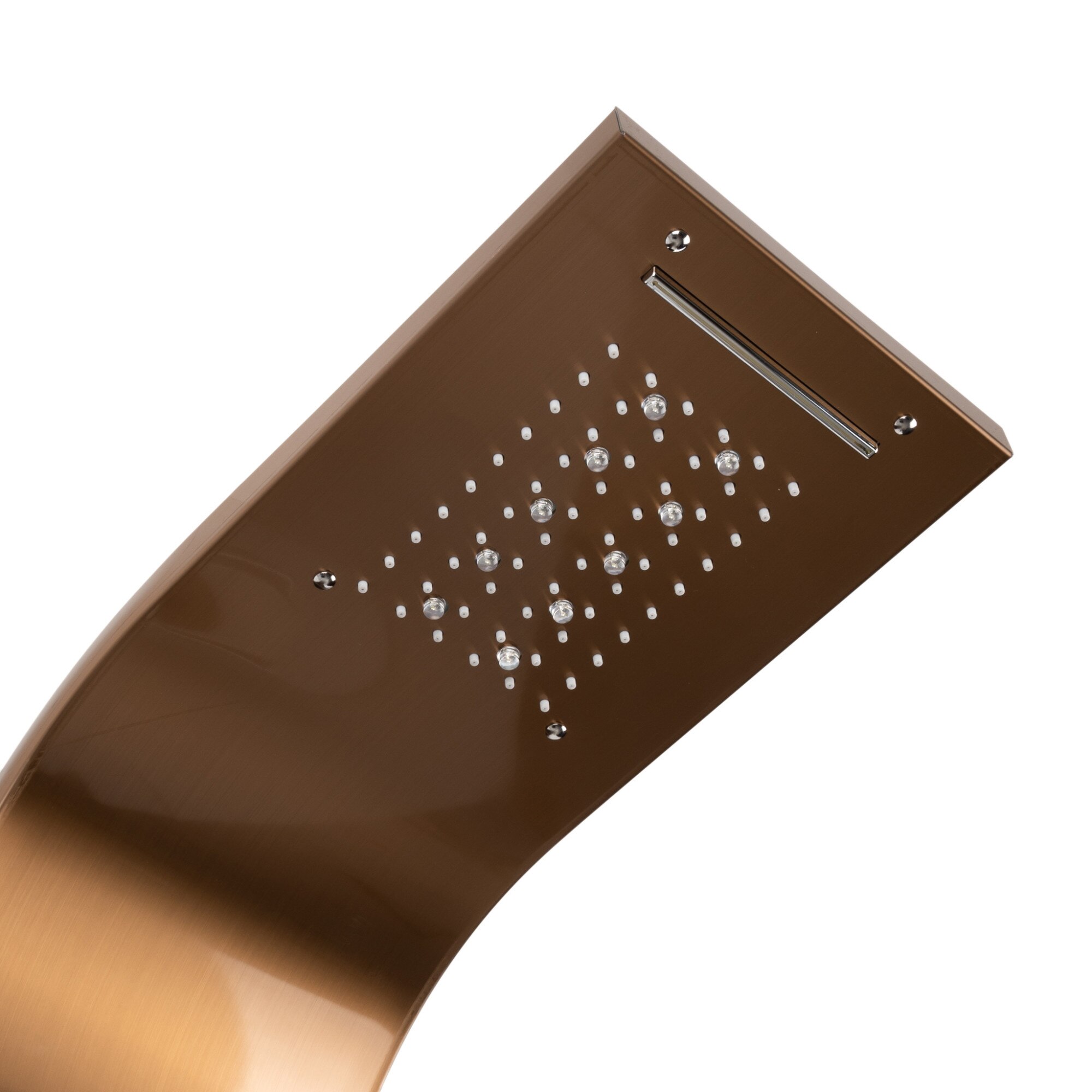 Panou dus, cu led, 5 functii, Aur roz - eMAG.ro