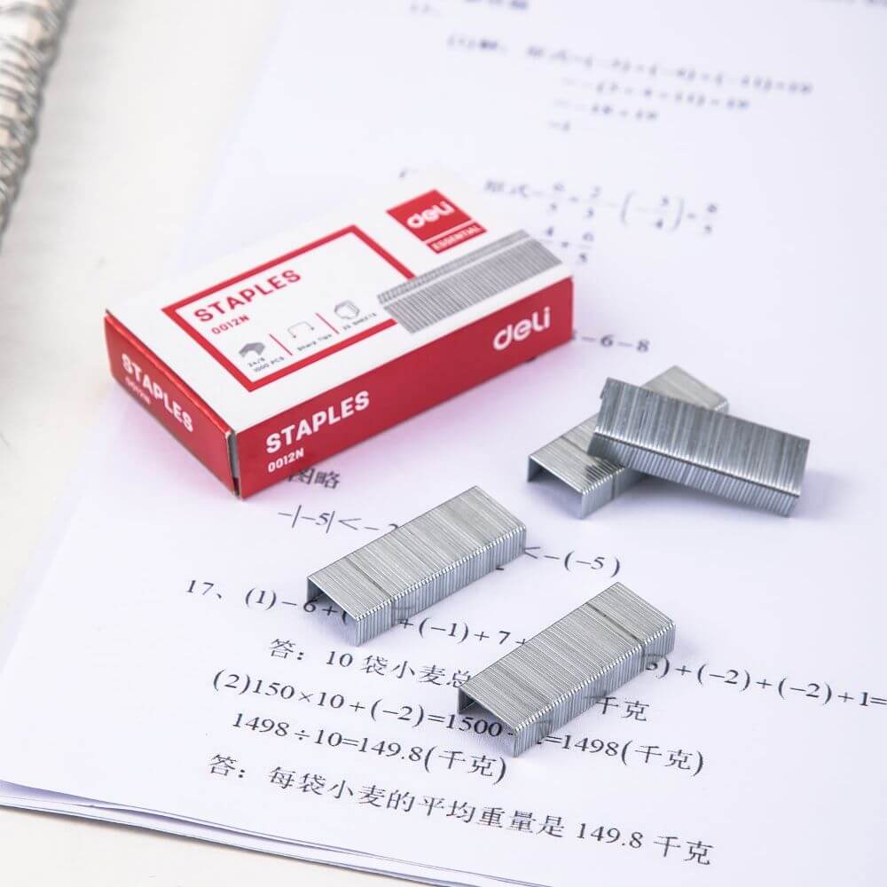 Set 1000 Capse Metalice Deli 24/6, 25 Coli - eMAG.ro