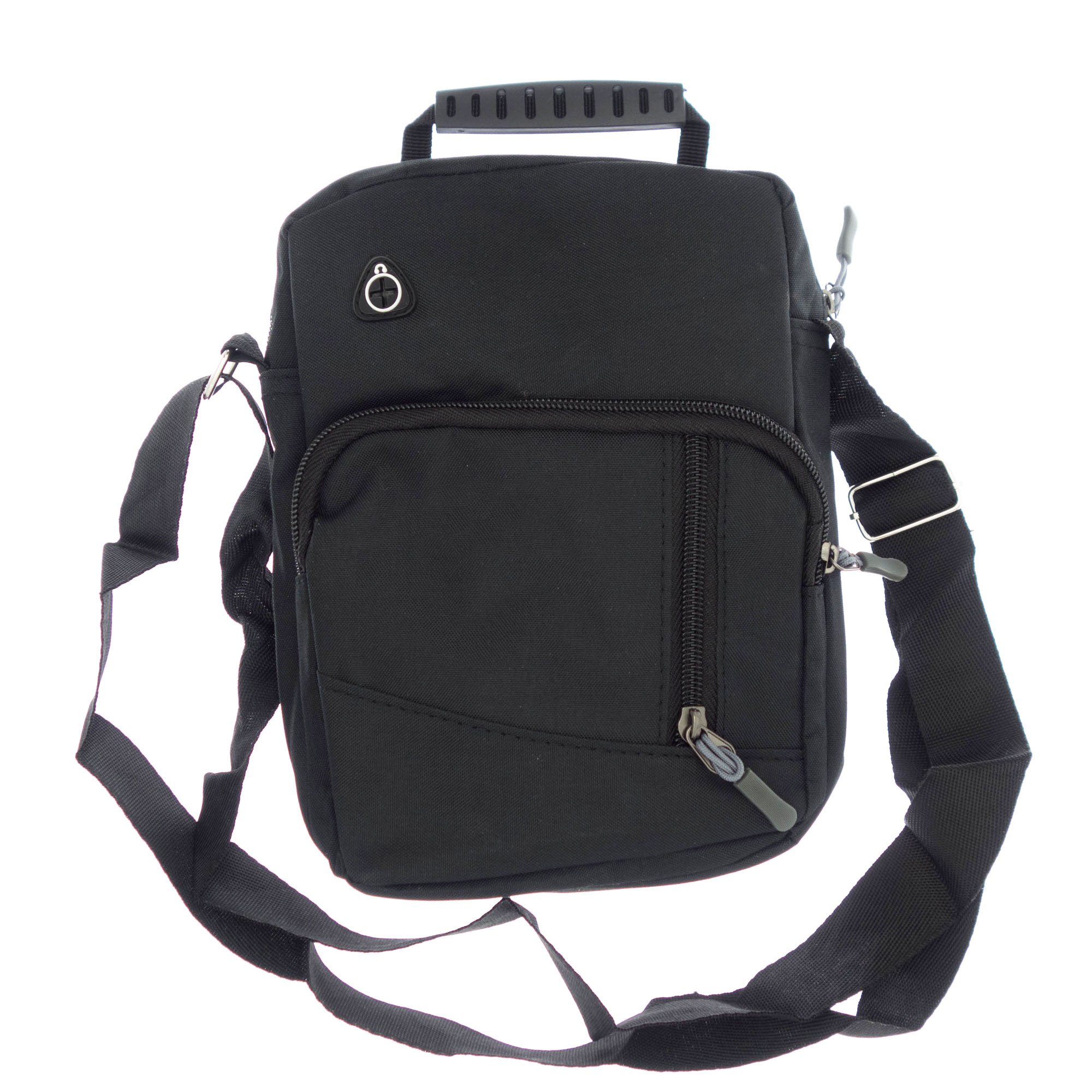 Férfi táska, váll, kézi, textil anyag, 22x18x5 cm, fekete - GNM14 - eMAG.hu