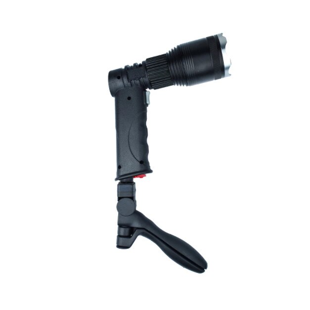 KlaussTech pisztoly típusú LED zseblámpa lítium elemmel és állvánnyal ...