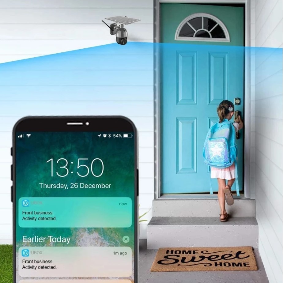 Camera solara, Buxton, 1920 x 1080, LED, Alb - eMAG.ro