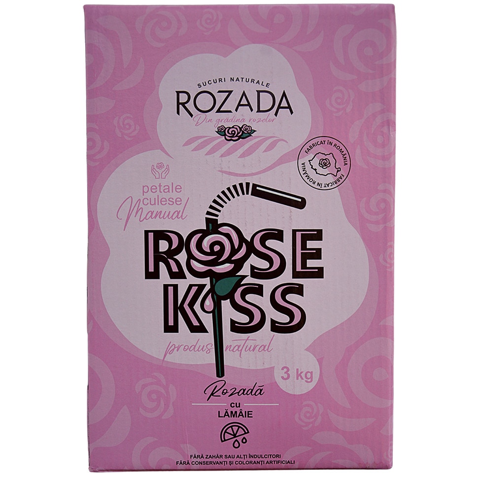 Limonada din petale de trandafir, Rose Kiss, Rozada -3 Litri - eMAG.ro
