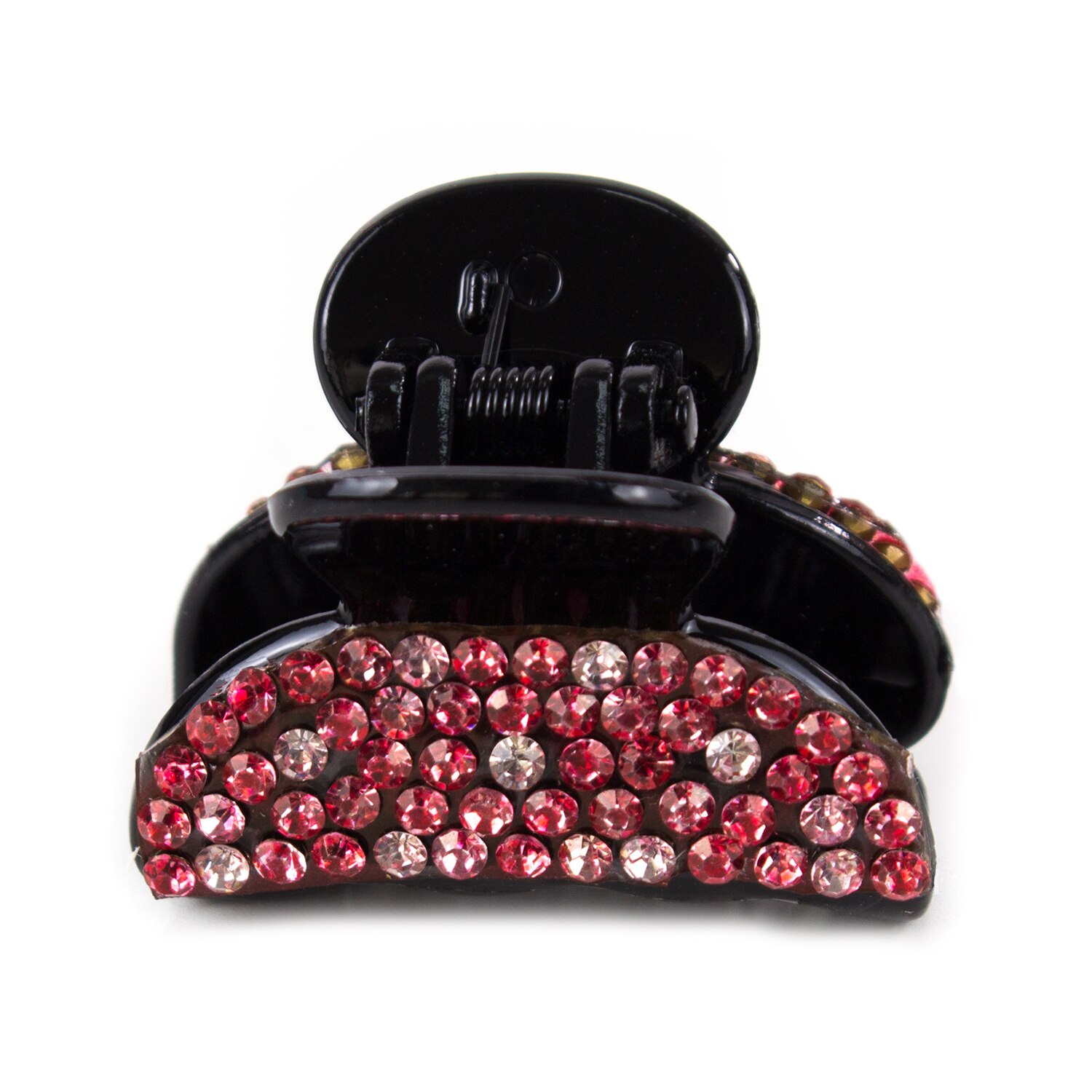 Cleste de par cu cristale colorate, 3.5x2.5 cm, Rosu - eMAG.ro