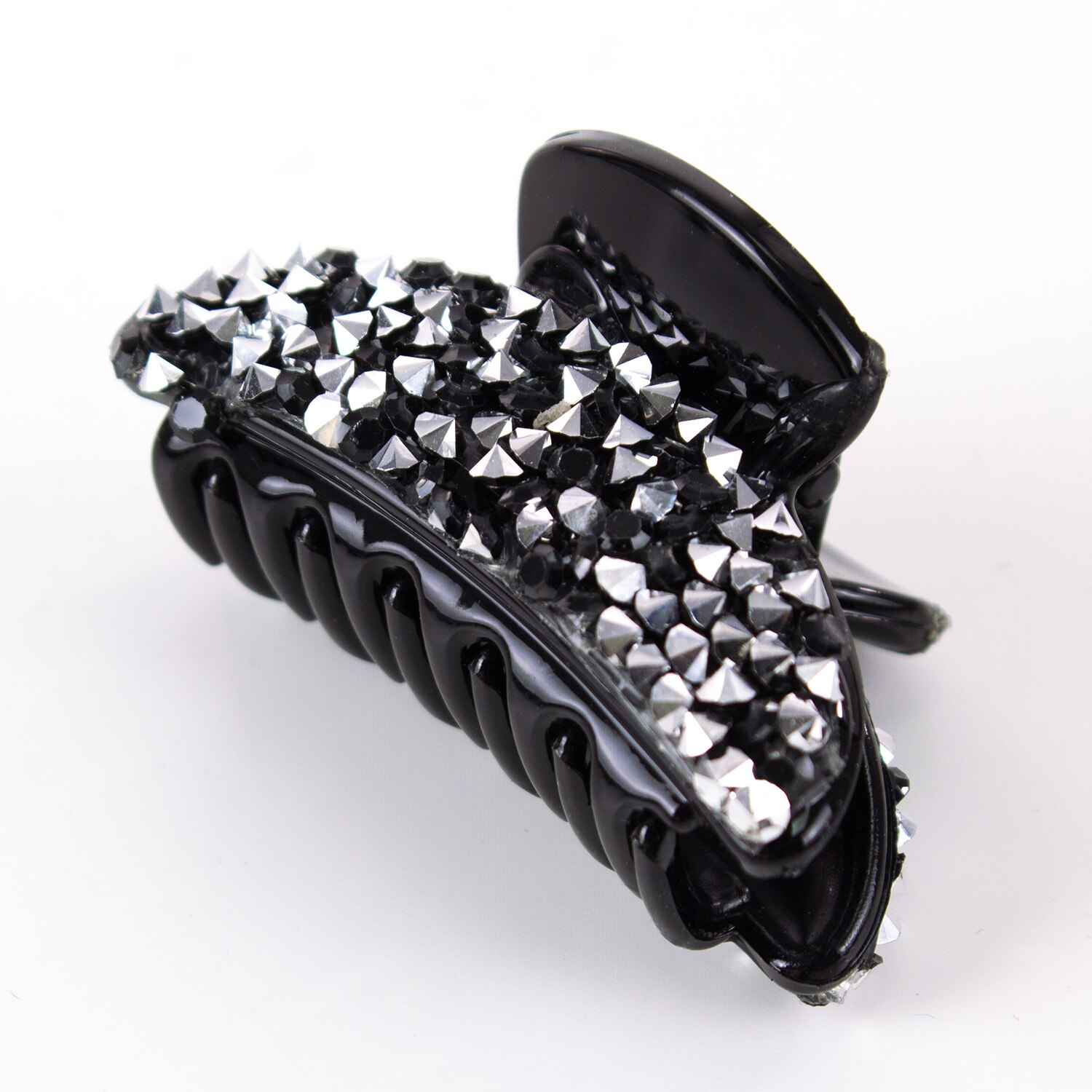 Cleste de par cu cristale colorate, 5x2.5 cm, Negru - eMAG.ro