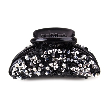 Cleste de par cu cristale colorate, 5x2.5 cm, Negru - eMAG.ro