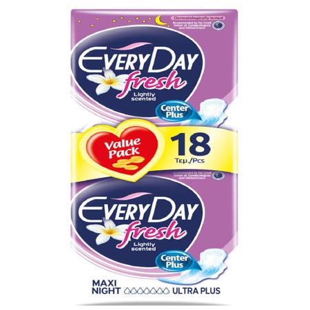 Set Absorbante zilnice, Maxi Night, bumbac, 18 buc, 150g - eMAG.ro