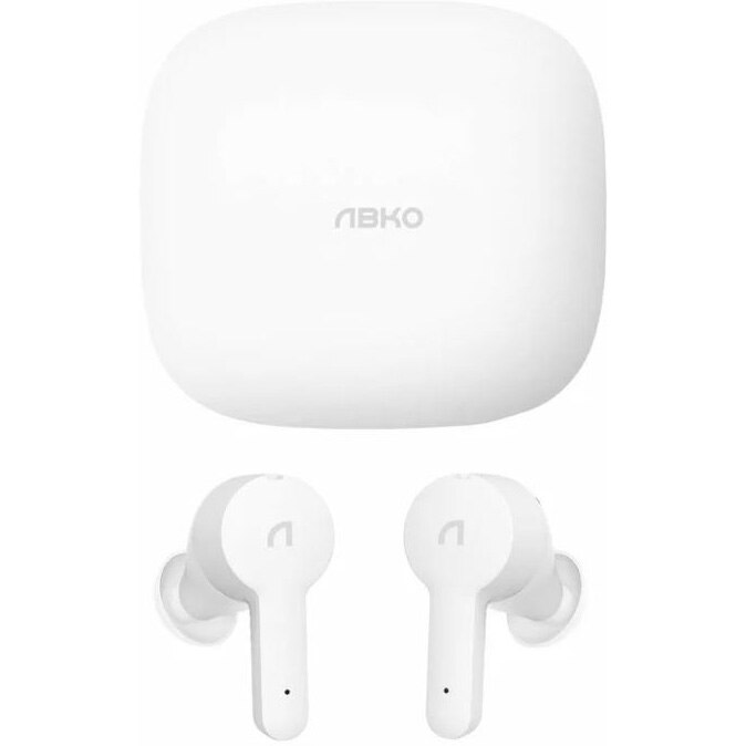 Casti True Wireless In-Ear Abko EC10 Active Noise Cancelling, USB-C, cu microfon, alb - eMAG.ro