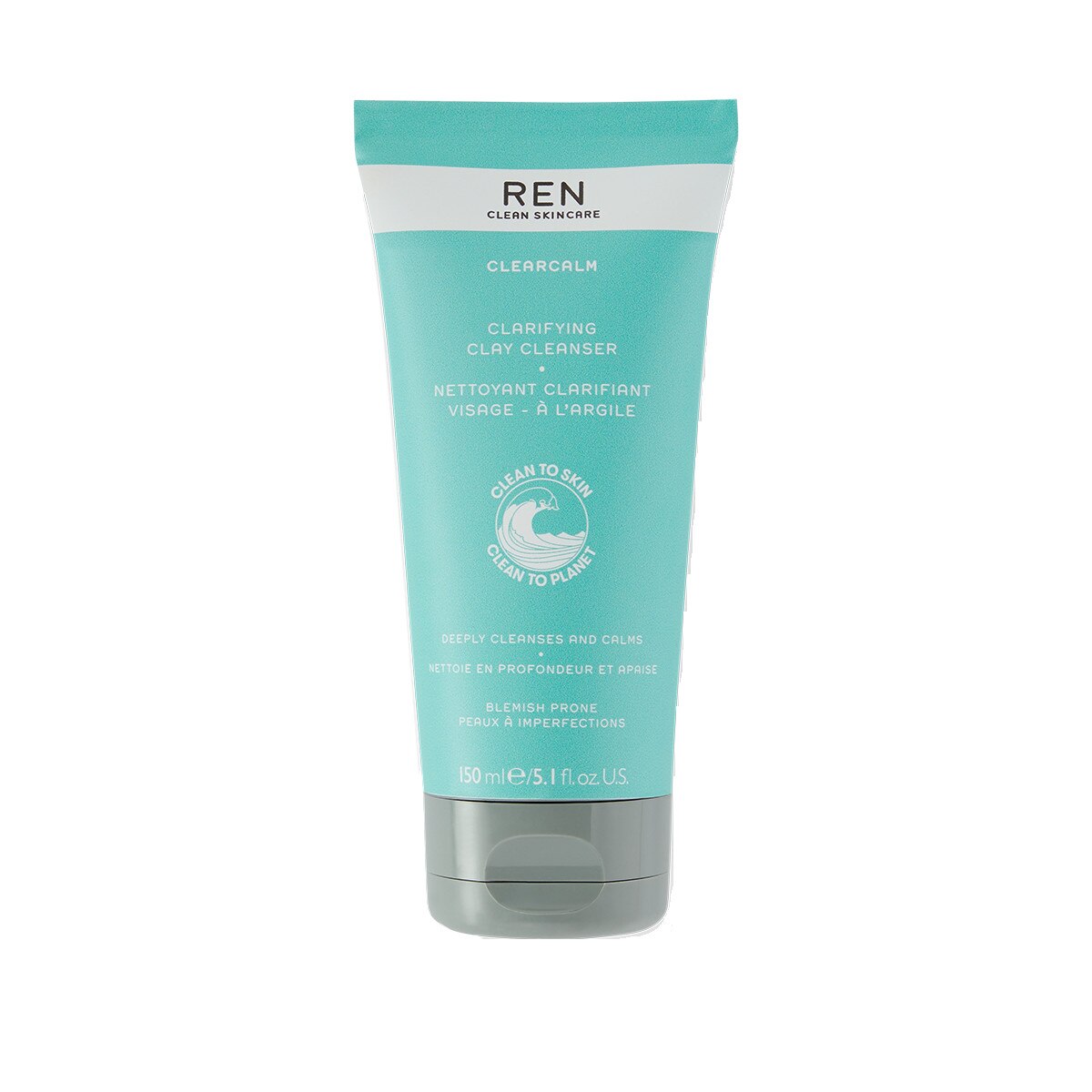 Почистващ гел за лице Ren, Clear Calm 3 Clarifying, 150 мл - eMAG.bg