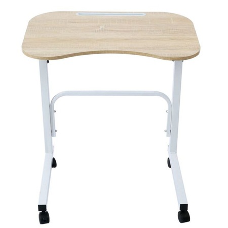 Birou cu cadru metalic si roti, inaltime reglabila, 60 x 40 cm - eMAG.ro