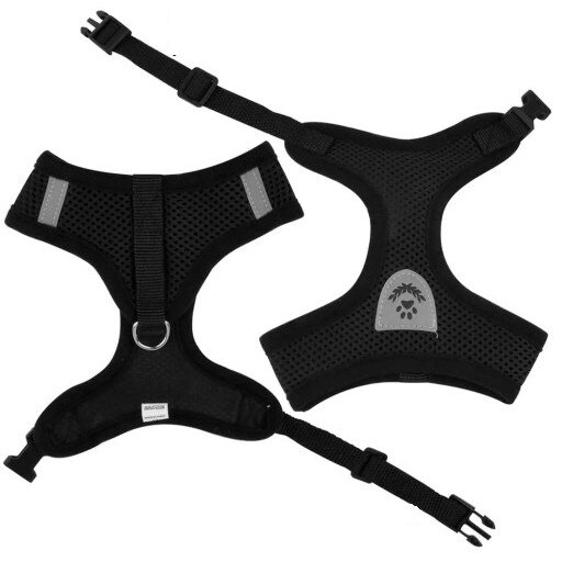 Set Ham si lesa pentru o pisica si un catelus, marime L, Negru - eMAG.ro