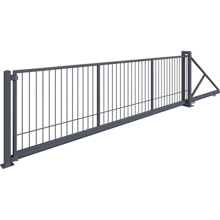 Poarta autoportanta, Todome, model 1, gri antracit, 600 cm x 180 cm ...