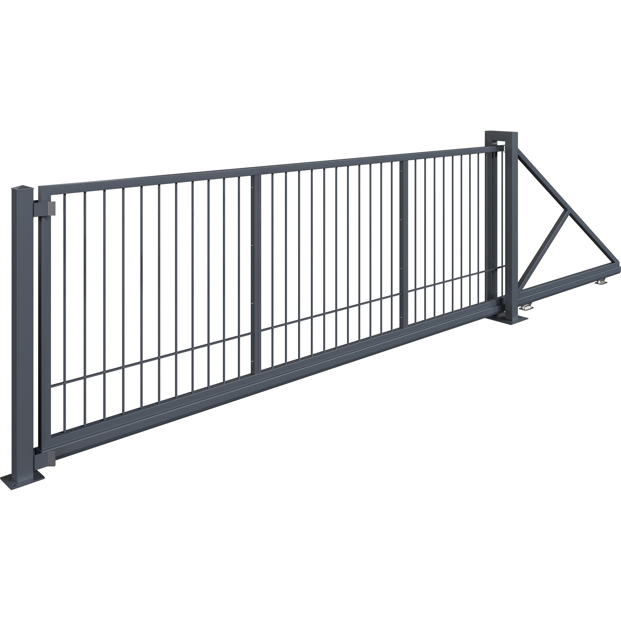 Poarta autoportanta, Todome, model 1, gri antracit, 500 cm x 180 cm ...