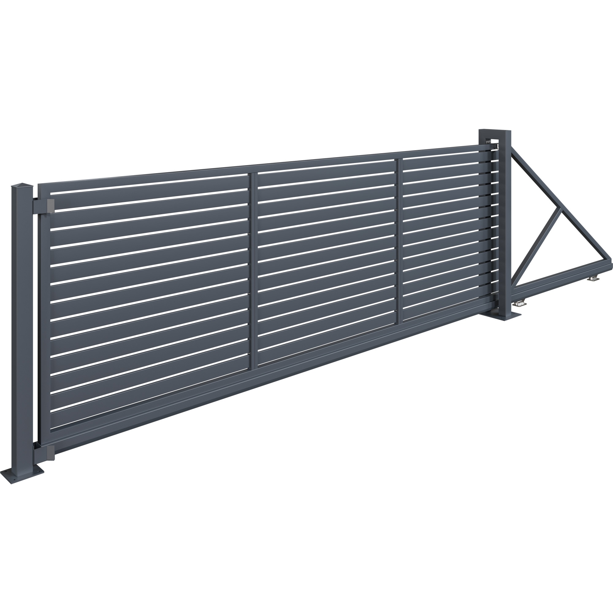 Poarta autoportanta, Todome, model 10, gri antracit, 500 cm x 180 cm ...