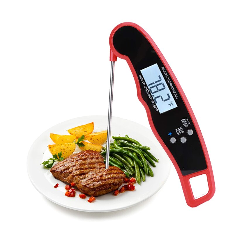 Termometru alimentar, Sundiguer®, pentru carne, metalic, cu tija ...