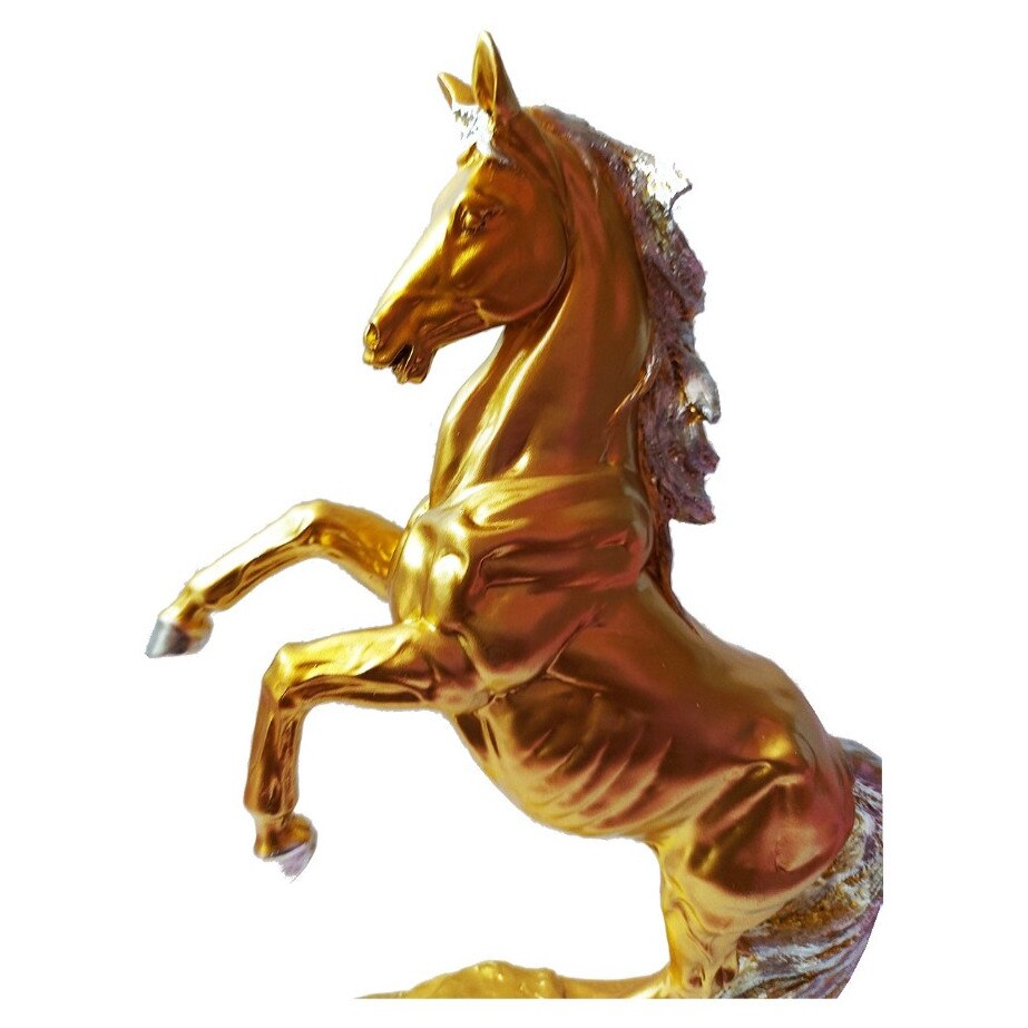 Statueta in forma de Cal, Auriu, 35 cm, TZ543A - eMAG.ro