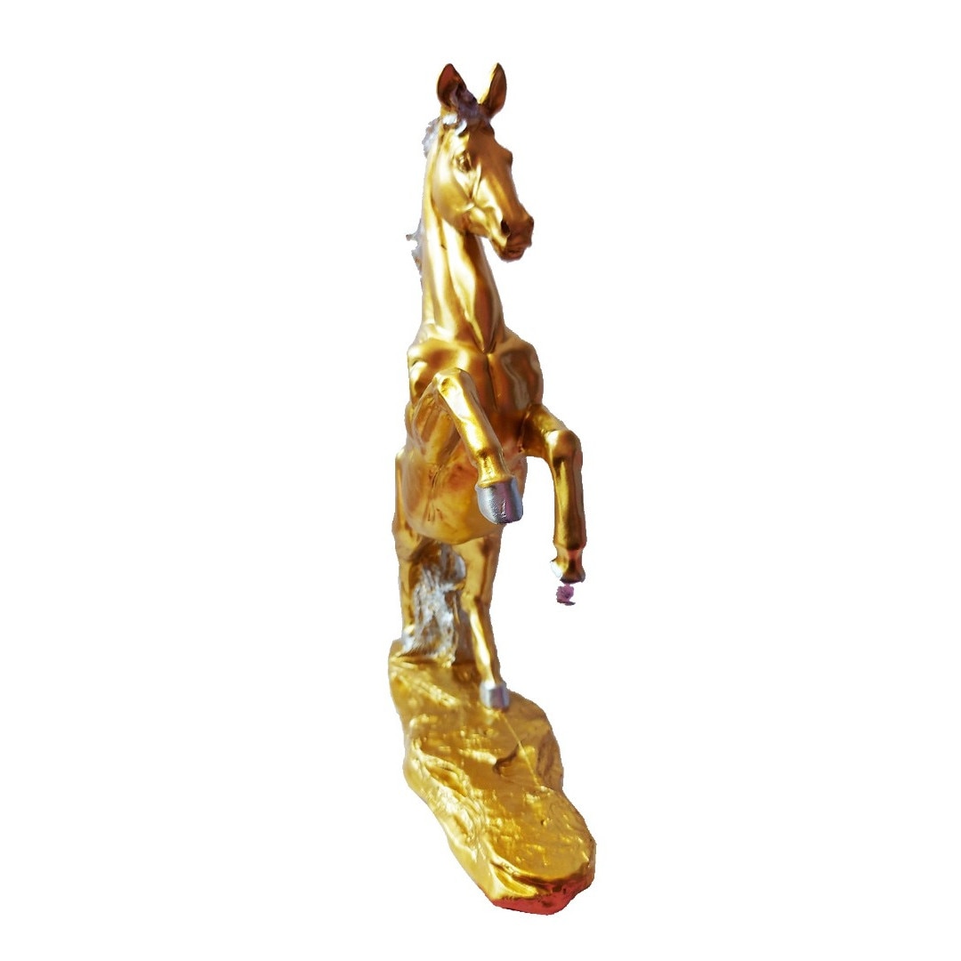 Statueta in forma de Cal, Auriu, 35 cm, TZ543A - eMAG.ro