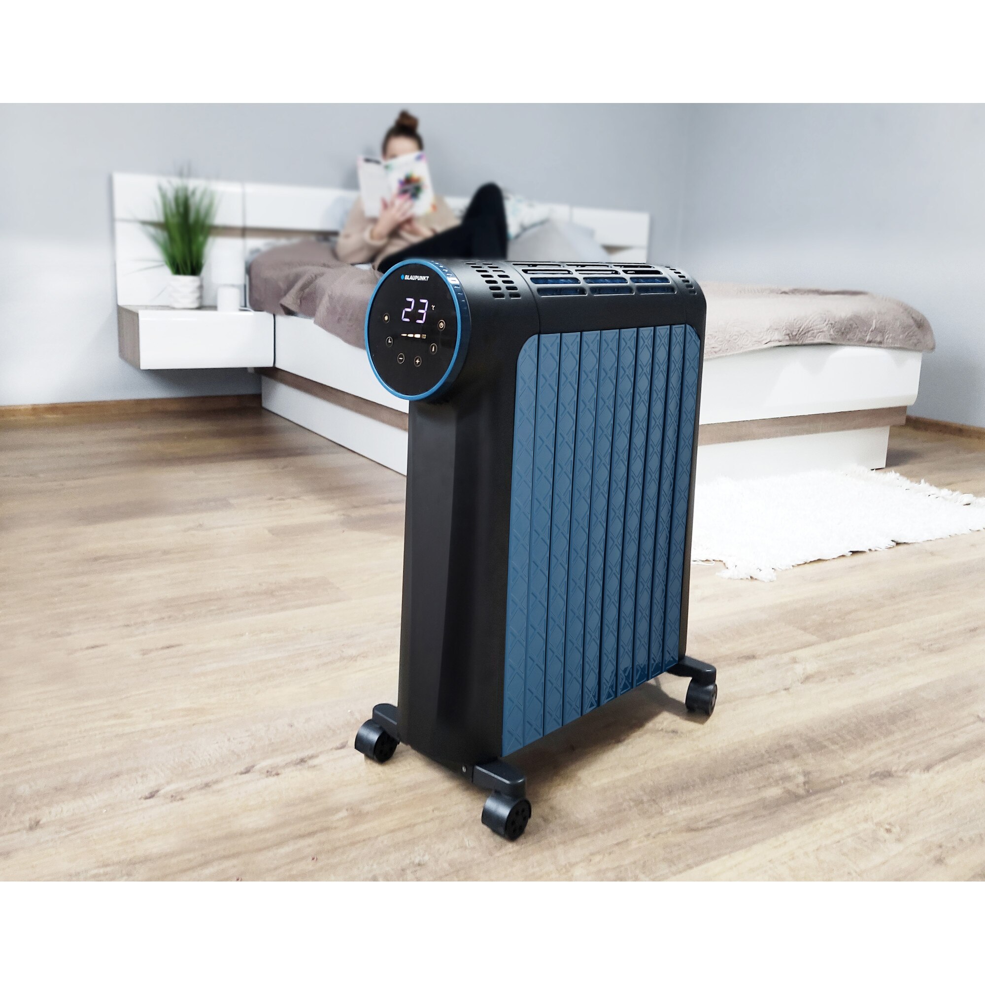Radiator ulei 10 elementi 2500W Blaupunkt HOR801, control digital ...