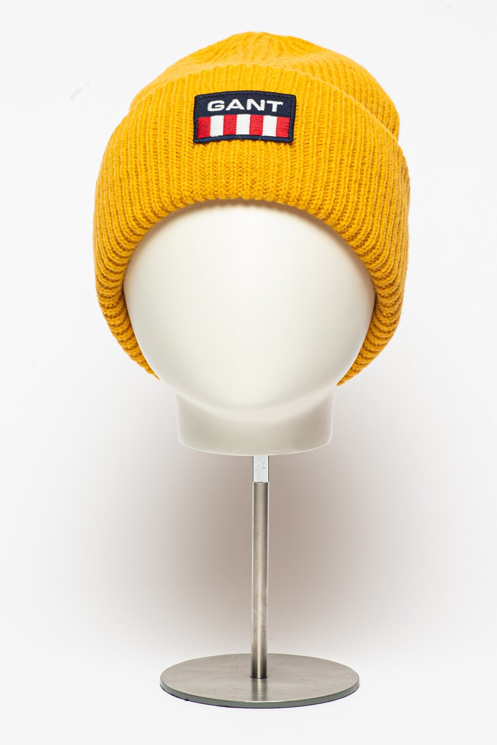 Gant, Унисекс вълнена шапка с лого, Шафран - eMAG.bg