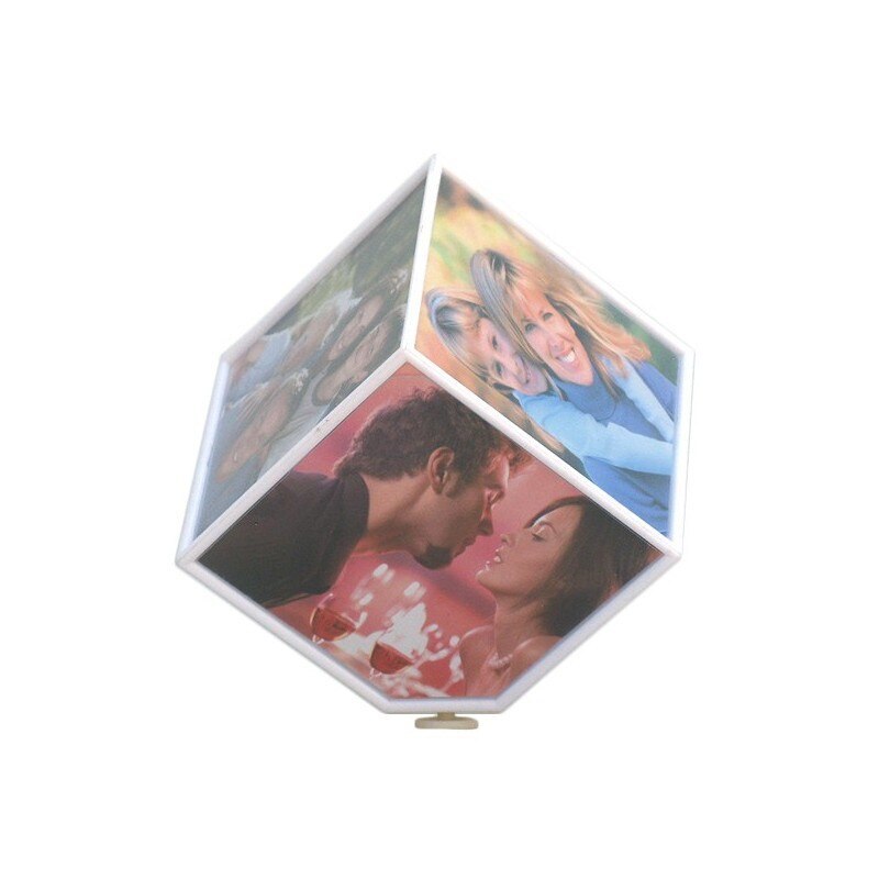 Cub foto personalizat alb cu 6 fotografii, 11 cm, personalizat cu ...