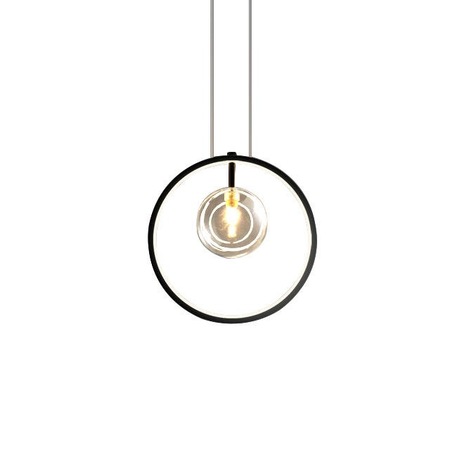 Pendul negru, modern, Unis, cu un singur bec - eMAG.ro